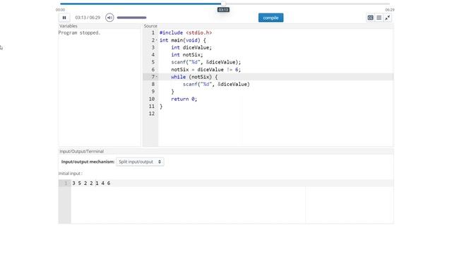 Repeat instructions using a while loop   introduction