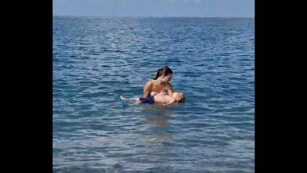 Абхазия-24. Пицунда. Мишустик и Лизонька