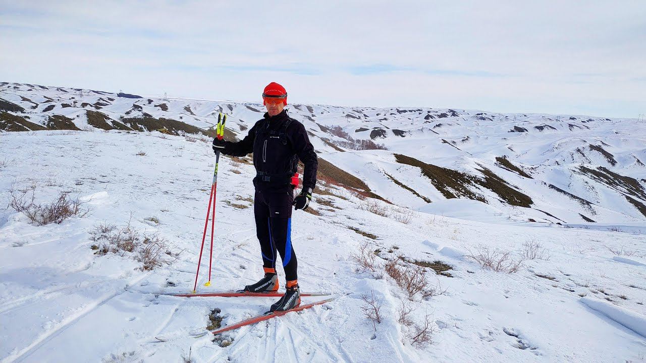 Лыжная тренировка в Уральских горах. 30 км, набор высоты 400м.