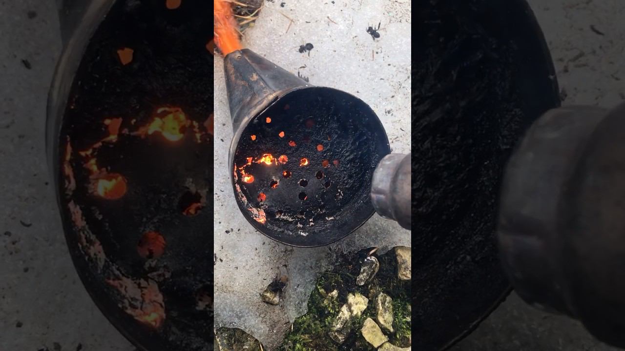 Дымарь Обжиг! | ПЧЕЛОВОДСТВО #pereborovobee #пчеловодство #пасека #улей #матковод #воск #пчеловод