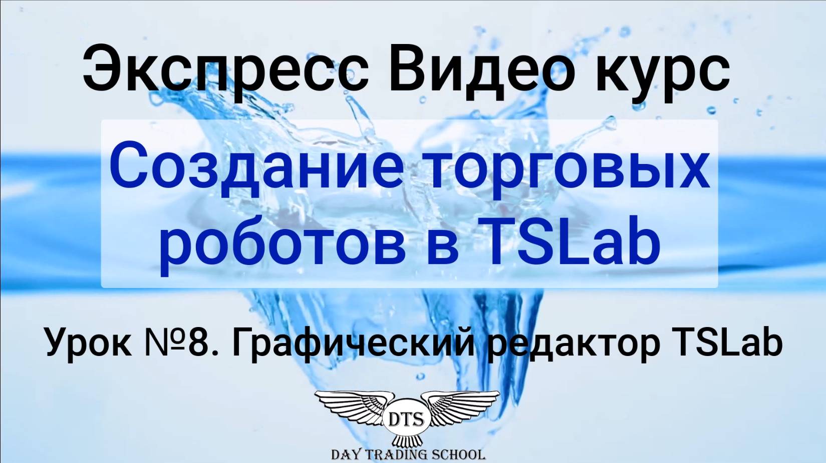 Экспресс видео курс TSLab- Урок 8 - Графический редактор в TSLab