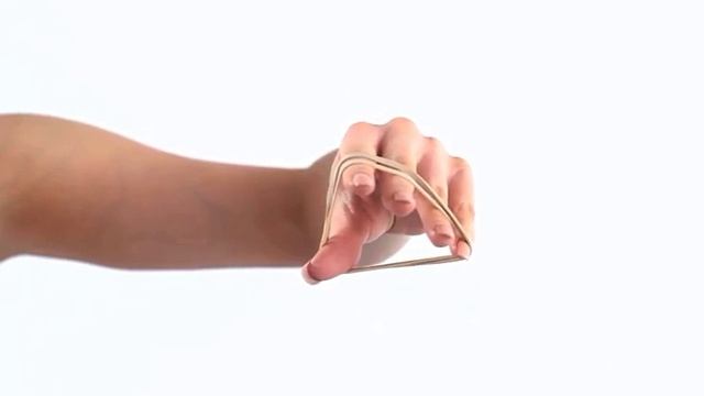 44. Разгибание пальцев с резинкой для купюр.