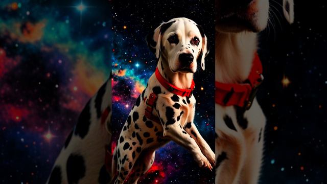 щенок в космосе