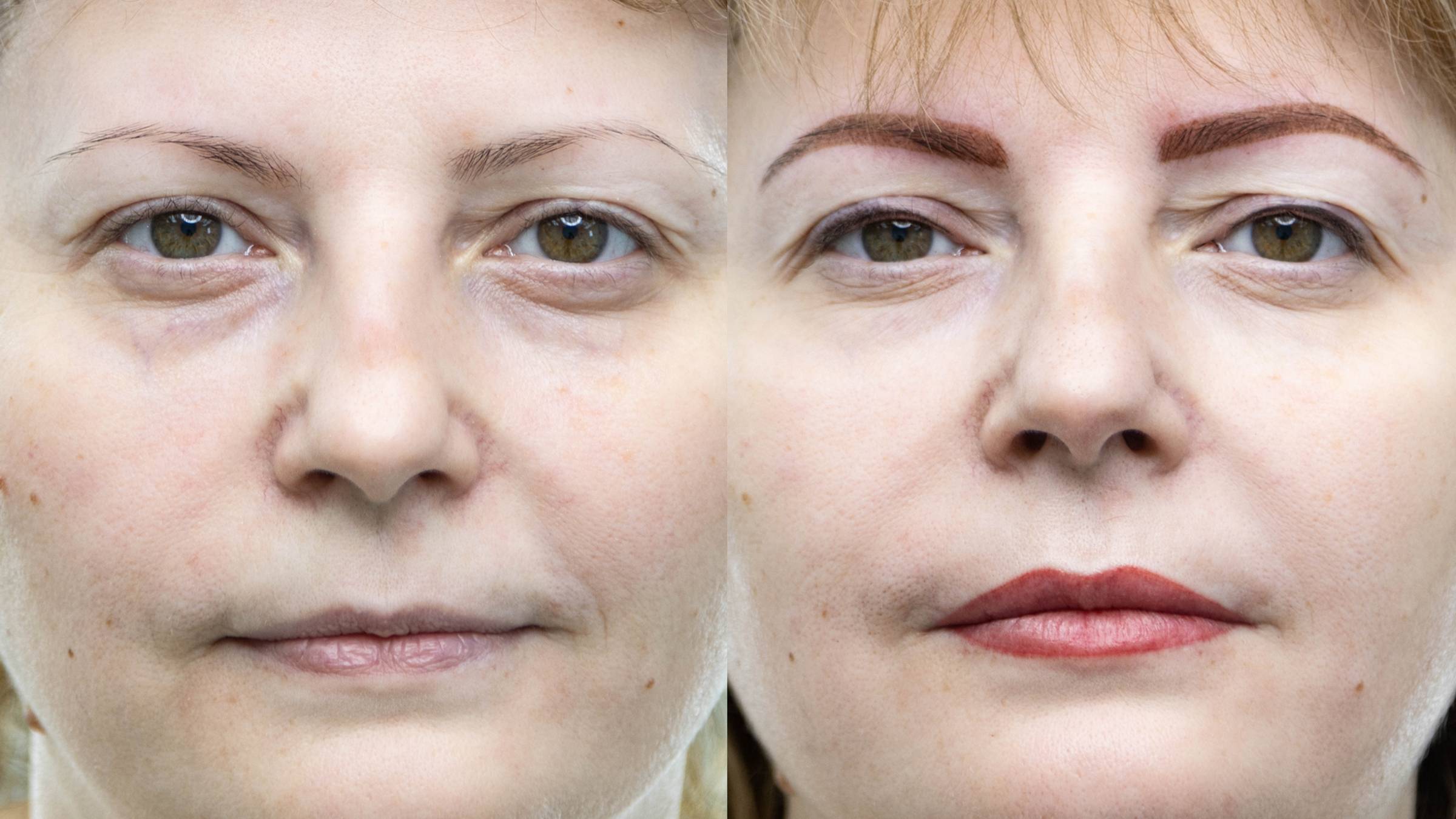 Три зоны одновременно😍 Перманентный макияж на каждый день❗