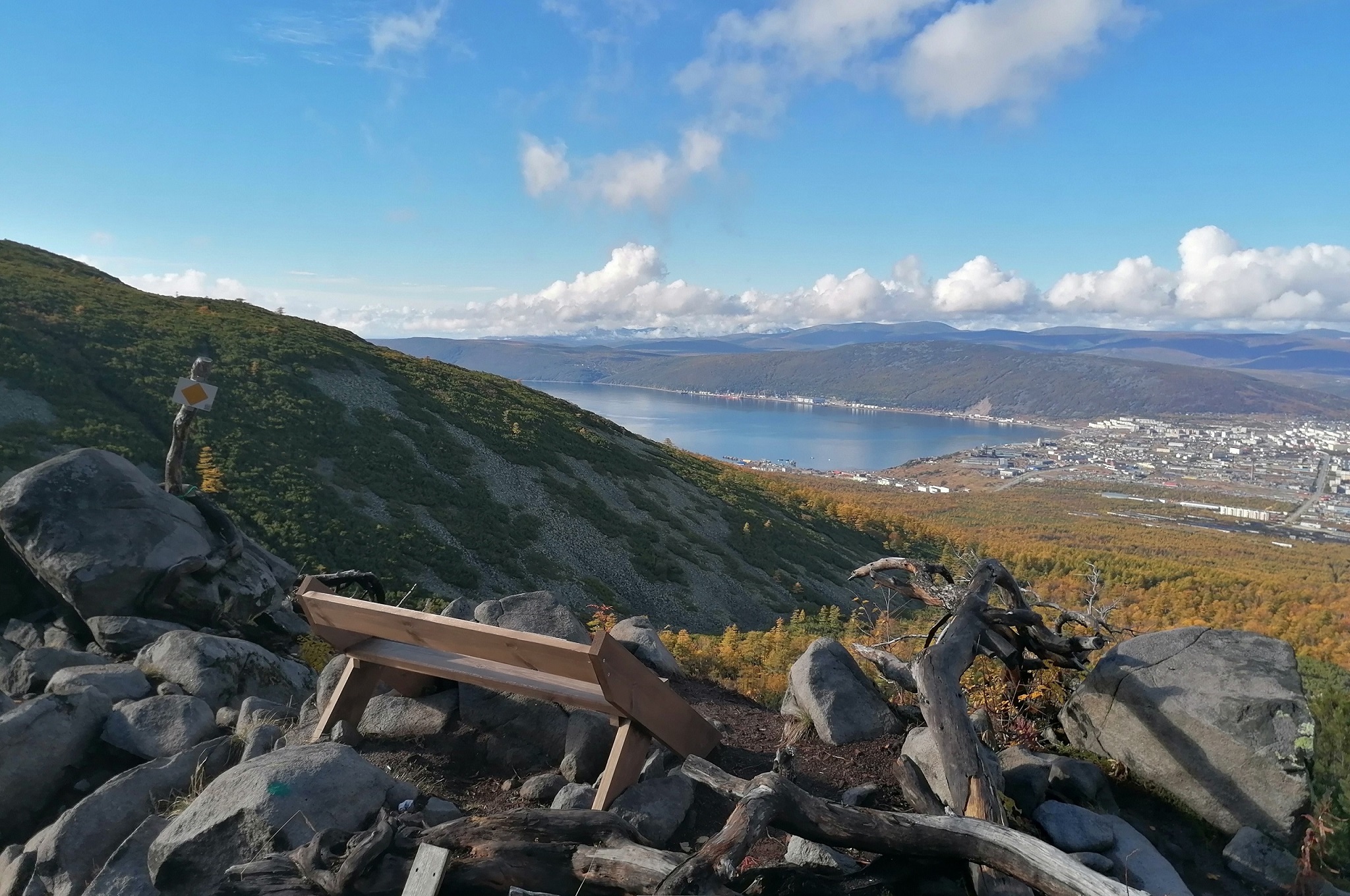 на купол осенью