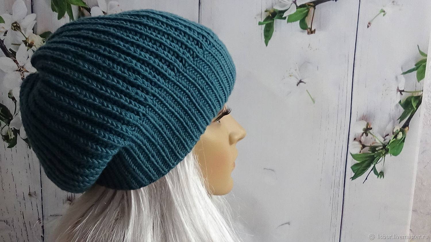 Шапка-беретка пышной резинкой/Презентация МК