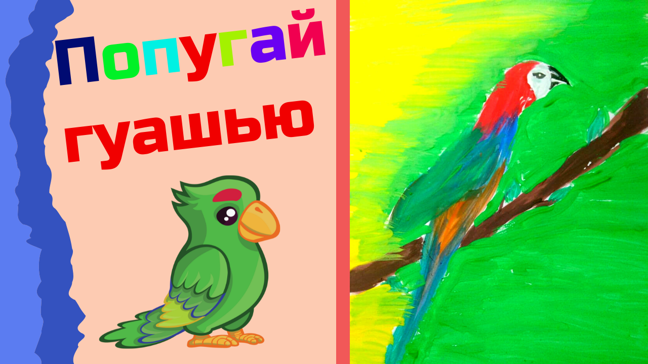 Как нарисовать попугая