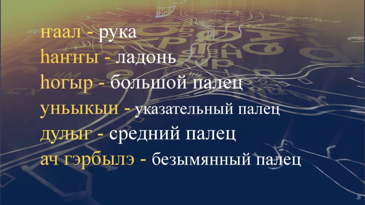 Телеуроки по эвенскому языку. "Эвэдыч төрэгэл". Урок 2