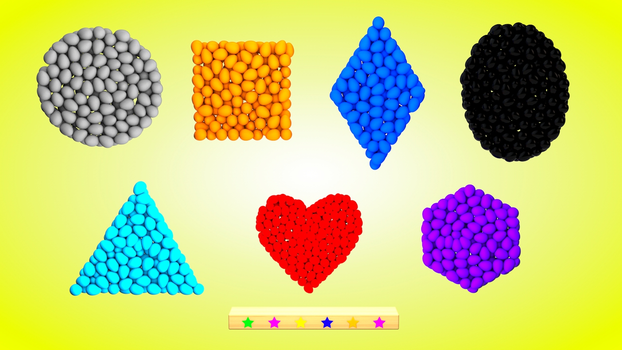 Учим геометрические фигуры для малышей