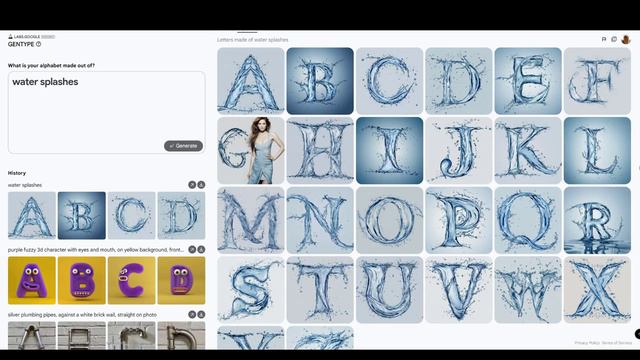 Свой стилизованный нейро алфавит бесплатно