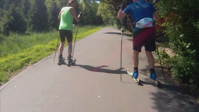 Лыжероллерная тренировка 09.06.24 ч2