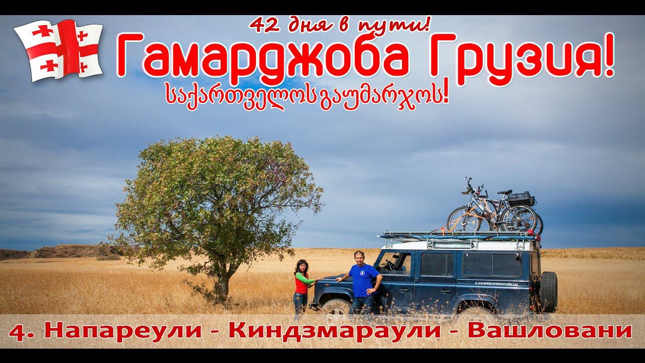 #4 Автопутешествие: Напареули, Киндзмараули и нац. парк Вашловани Гамарджоба Грузия - вино найдено!