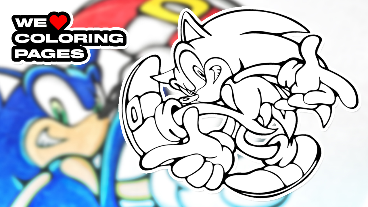 #38 Соник Раскраска | МЫ ❤️ РАСКРАСКИ