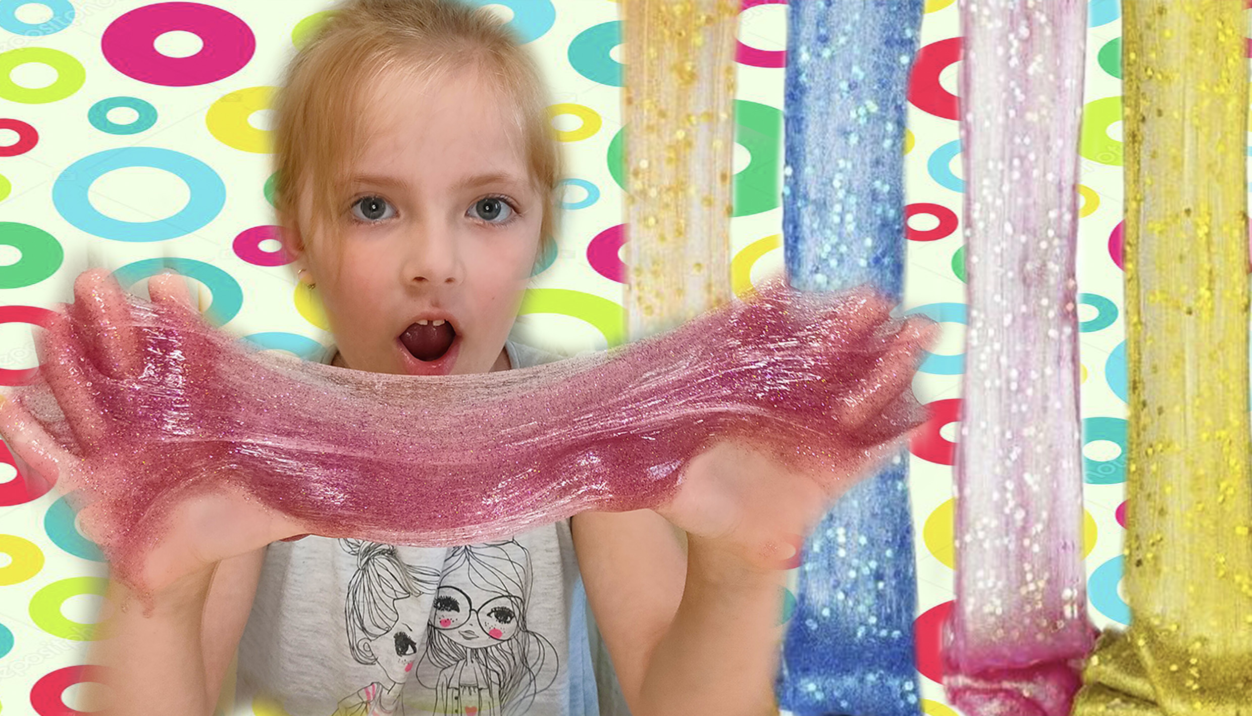 СОФИЯ СДЕЛАЛА РОЗОВЫЙ СЛАЙМ с блёстками! Переливается и классно тянется