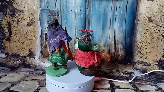 Бабки Ëжки - Ватные ëлочные игрушки.