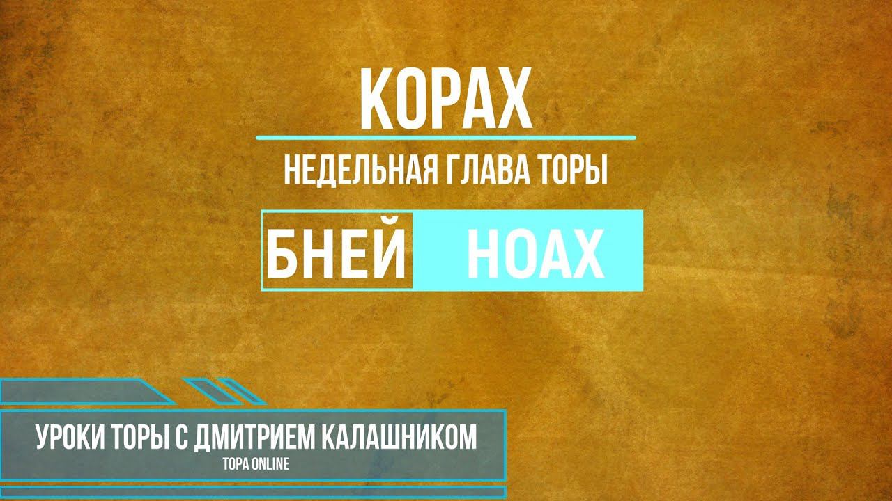 Недельная глава ТОРЫ "Корах", книга "Бемидбар" (Числа) 5780. "Недельная параша Корах"