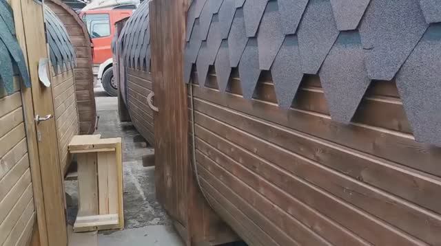 #Баня-квадро 6 метров без помывочной #баня-бочка