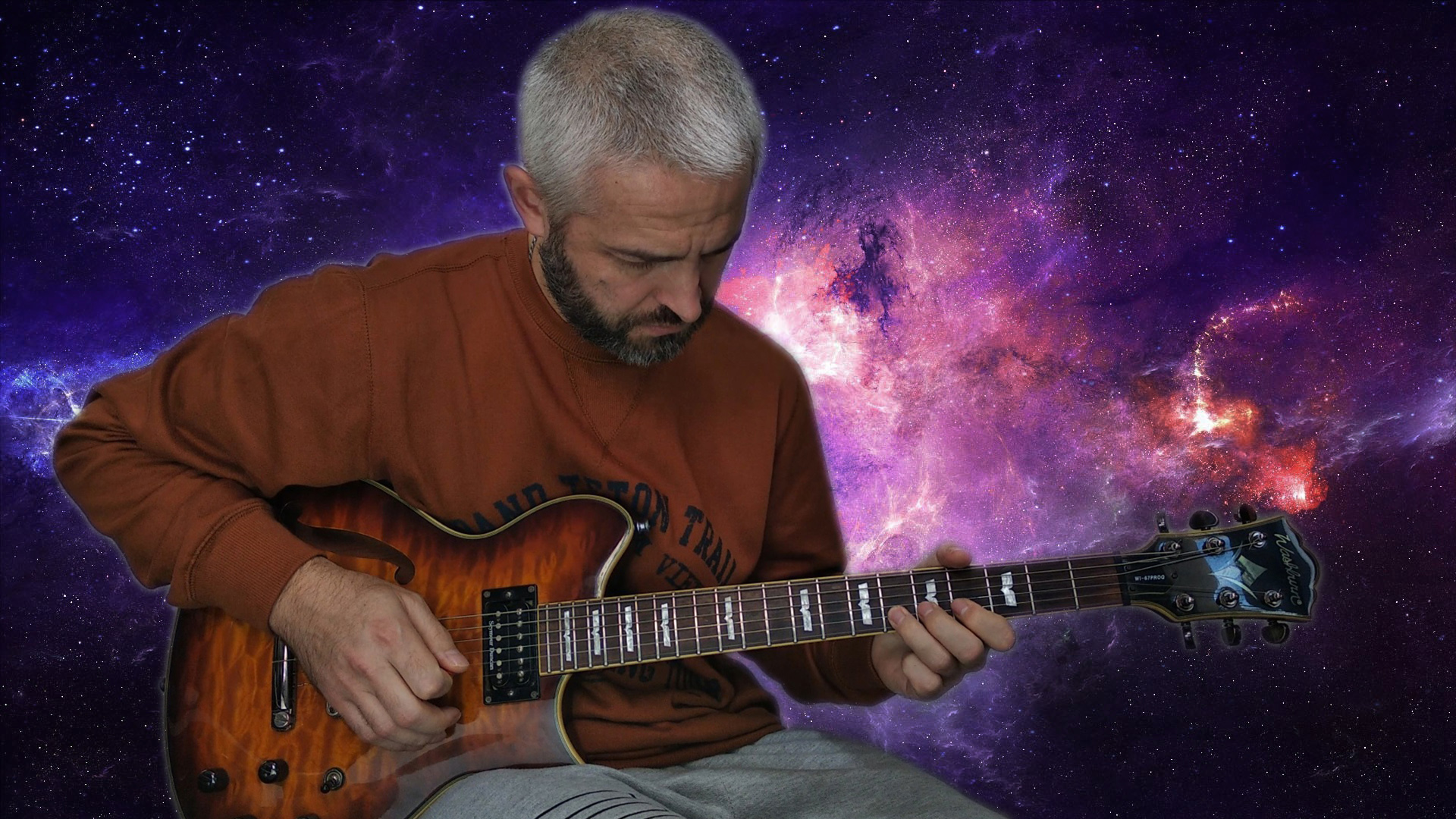 Cinematic Rock Ballad Guitar Backing Track Jam in C Minor by Roman Borisenko