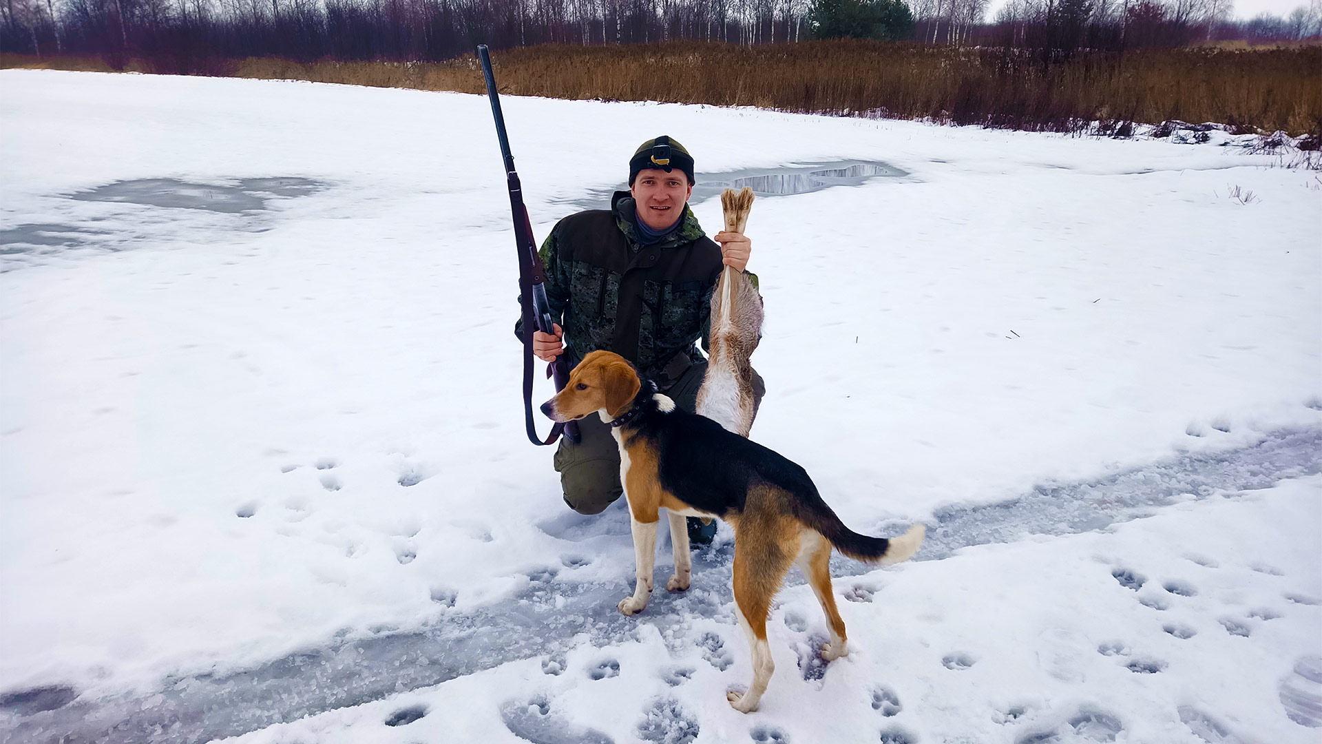 ОХОТА НА ЗАЙЦА. НАКОНЕЦ-ТО МЫ В ЛЕСУ