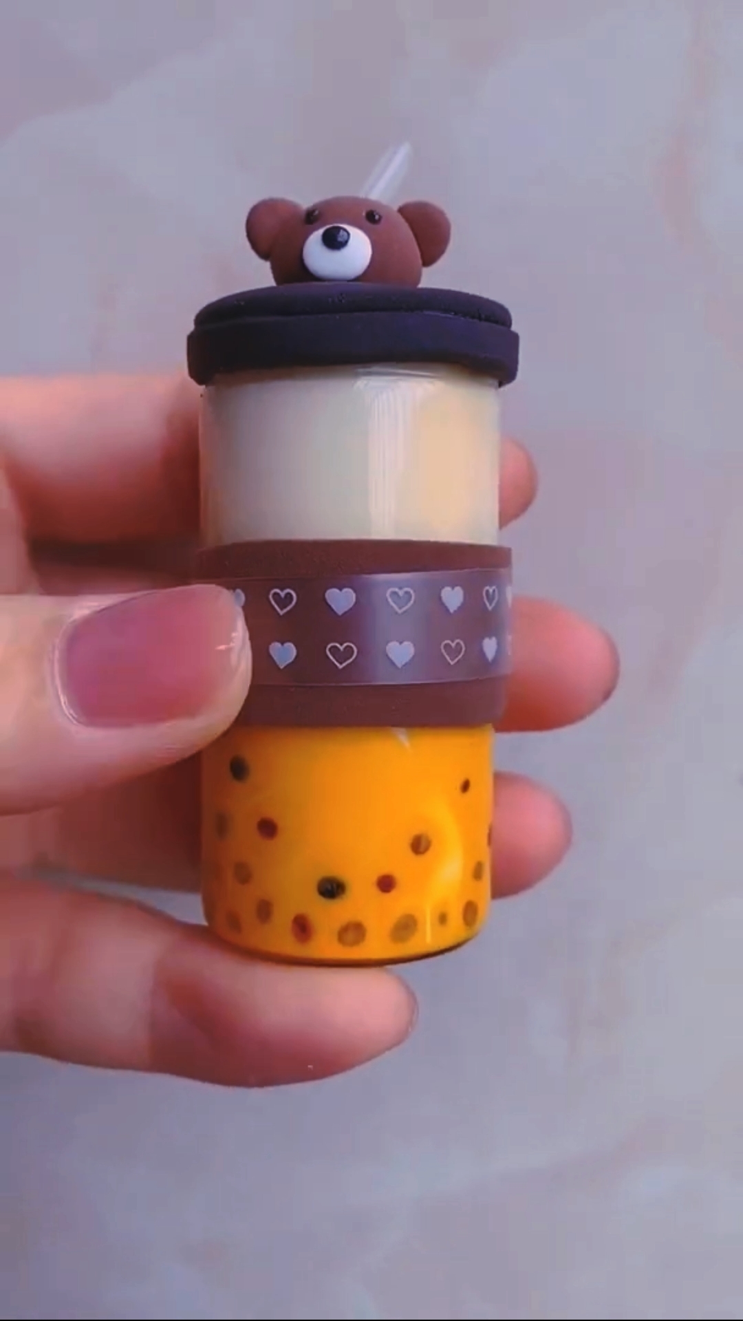 Как слепить коктейль для куклы из пластилина