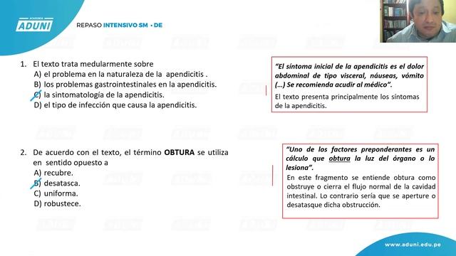 San Marcos REPASO INTENSIVO 2021 | Semana 01 Jueves Parte 01