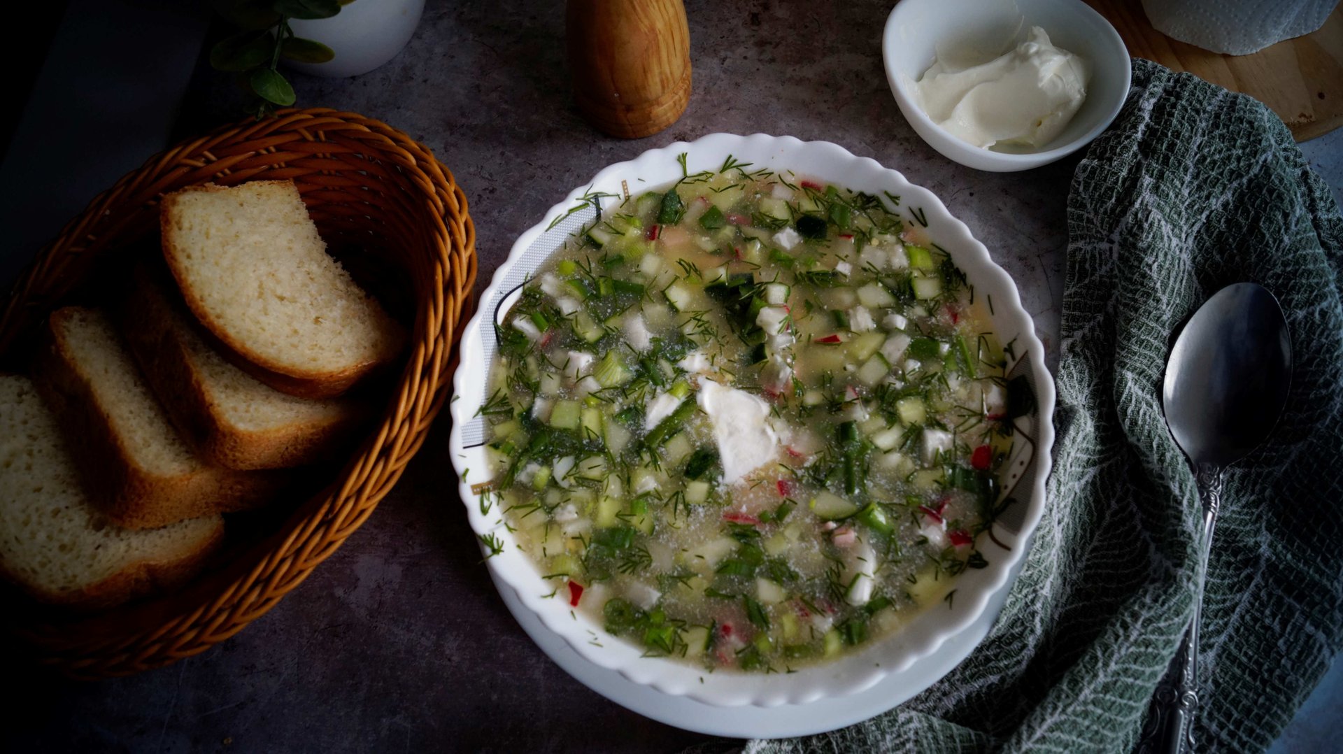 ОКРОШКА на квасе / Вкусный рецепт окрошки