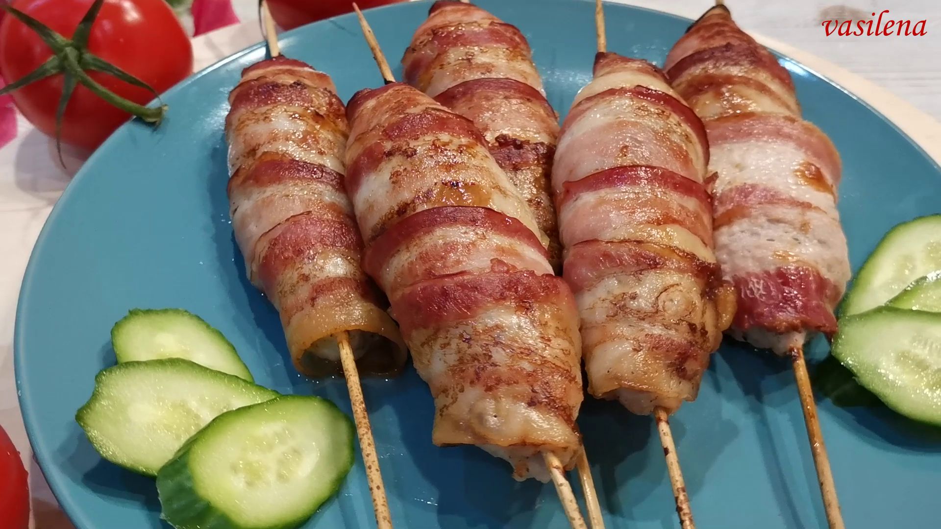 МЯСНОЕ ЭСКИМО . Нереально Вкусный ШАШЛЫЧОК из мяса индейки с беконом.