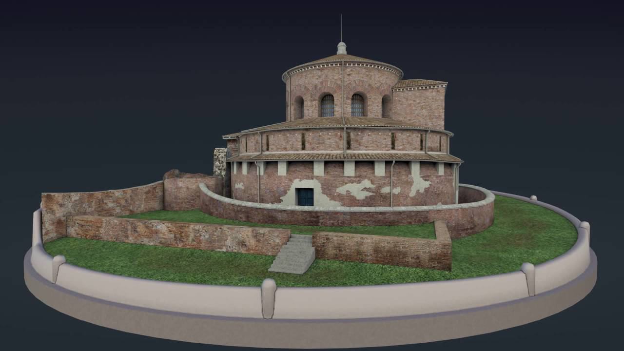 Создание 3D модели Мавзолея Константины, Рим, для мобильного приложения MuByz