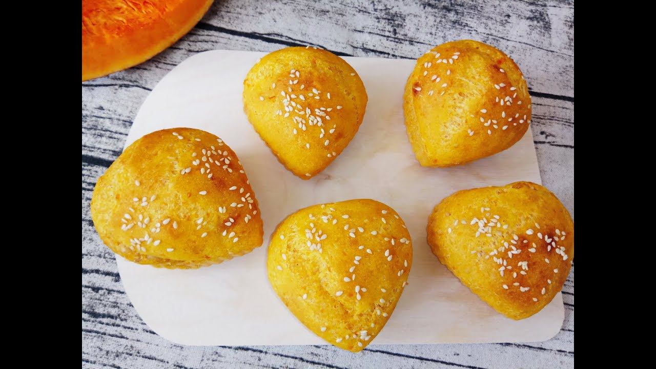 Постные тыквенные оладьи с яблочной начинкой