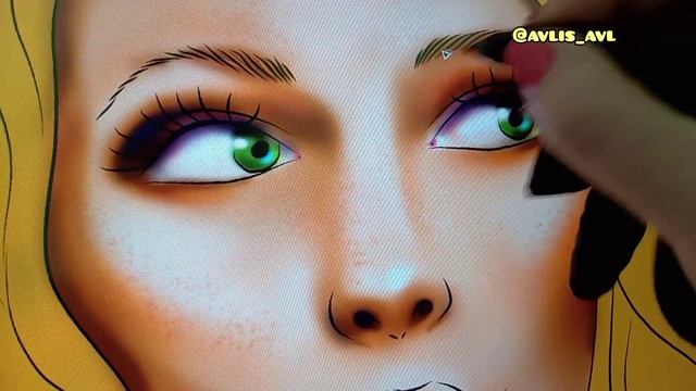 Рисую знак зодиака Женщина-Лев.