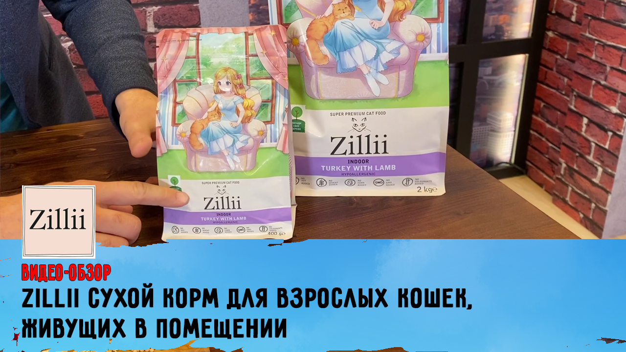 Обзор ZILLII сухой корм для взрослых кошек, живущих в помещении