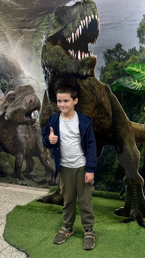 В гостях у динозавров.