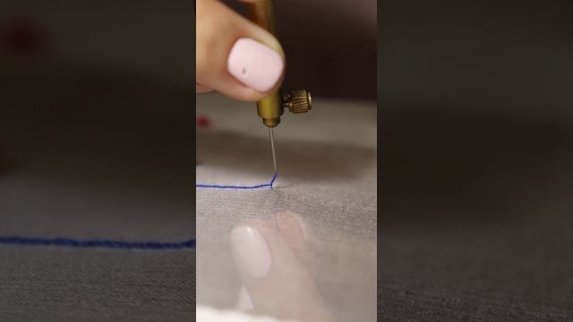 Люневильская вышивка, обучение онлайн. Правило тамбурного стежка.