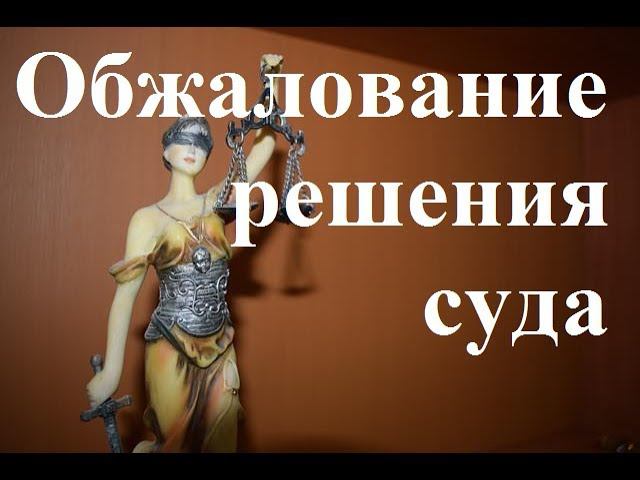 Обжалование решения суда: как оспорить судебное решение