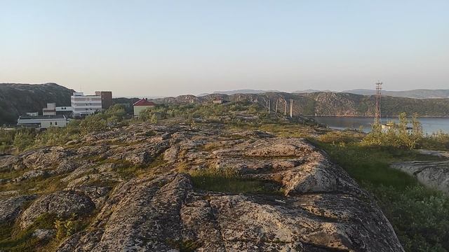 Мурманская область . Полярный . Вид на город .