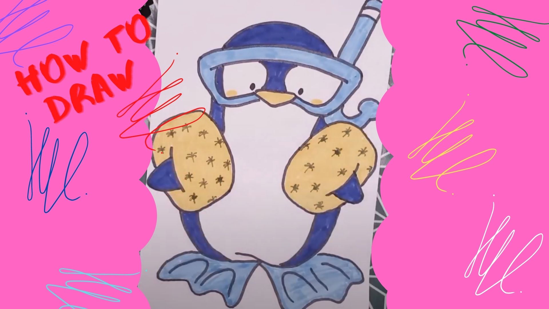 Как нарисовать пингвина