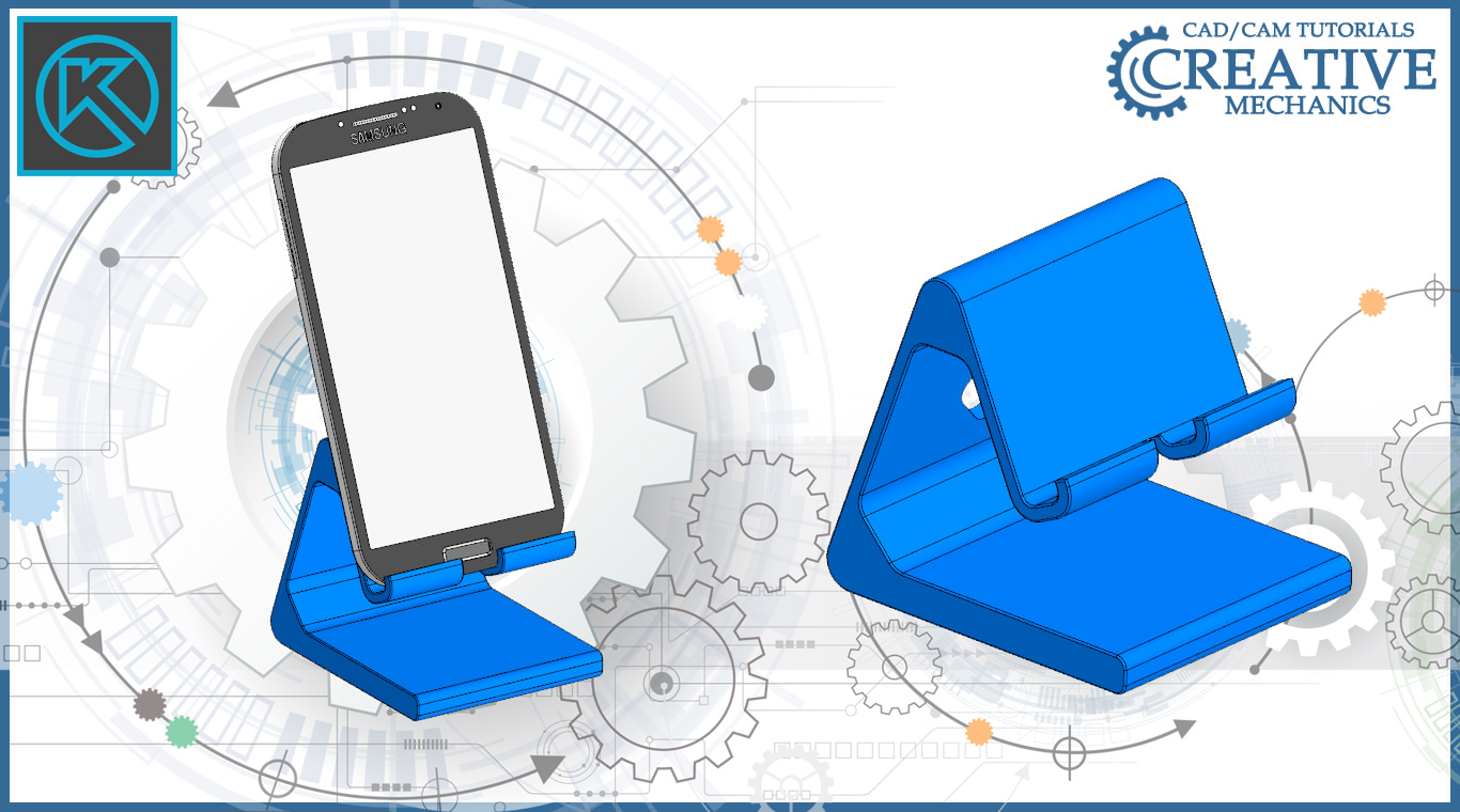 Подставка для телефона в Компас 3Д