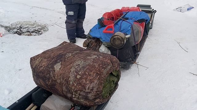 Зимняя загрузка на рыбалку