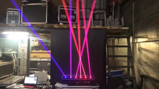 Laser bar rgb moving head