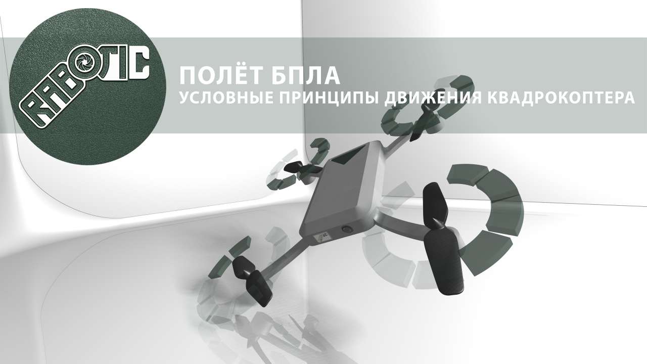 Rabotic | Полёт БПЛА | Условные принципы движения квадрокоптера