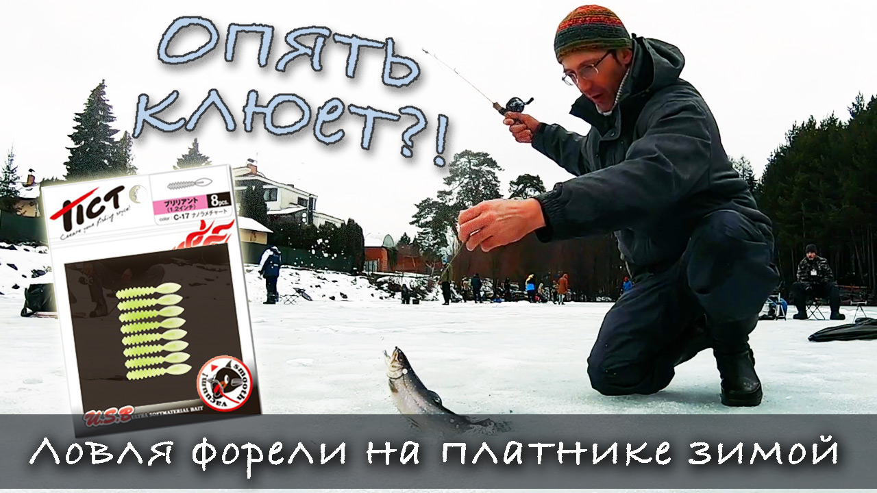 Ловля ФОРЕЛИ на ПЛАТНИКЕ ЗИМОЙ. Попал на "высадку десанта"! Зимняя рыбалка 2021. Рыбалка на платнике