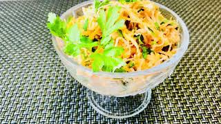 Рецепт салата из редьки и моркови, без горечи, за 20 минут.