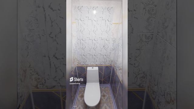 16. 🌺Крутой цветок.🚽Бюджетный ремонт туалета из ПВХ панелей👀