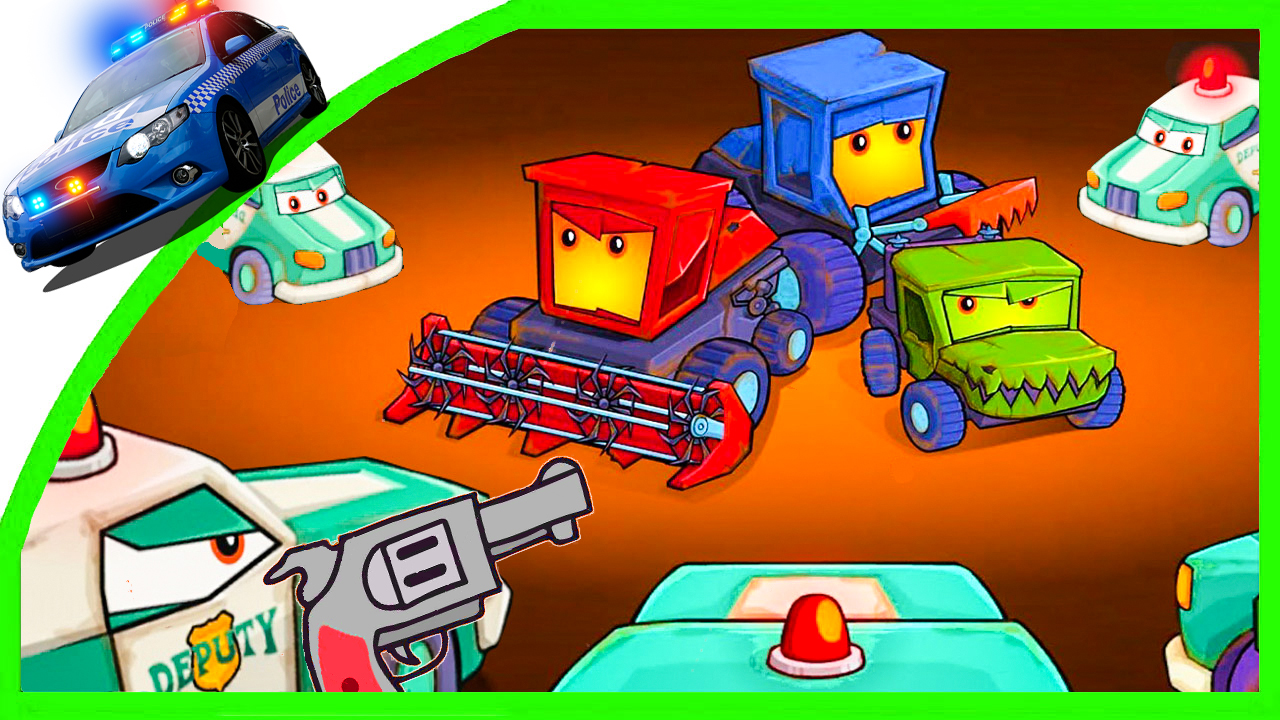 МАШИНА ест МАШИНУ-3 игра про ПОЛИЦЕЙСКИЕ МАШИНКИ 6-8 уровни.mp4