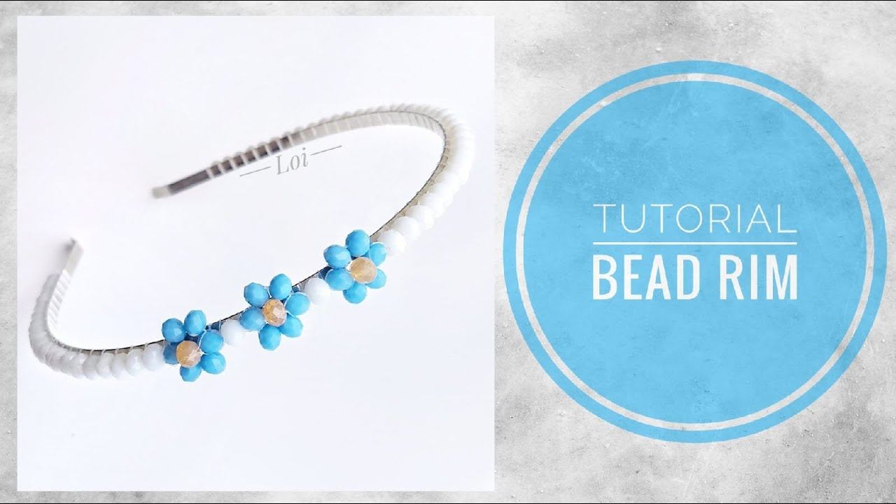 #МК - Цветочный ободок из ронделей | #Tutorial - Bead Rim