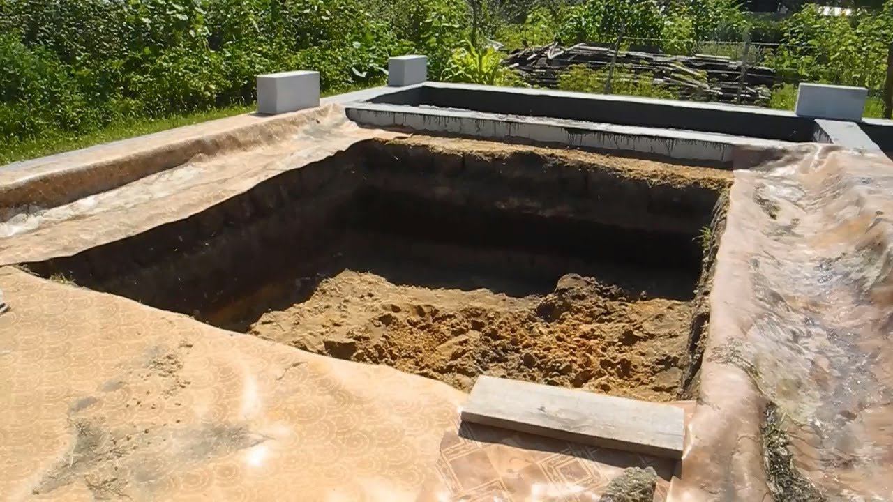 Отсыпка пола и делаем подвал в доме