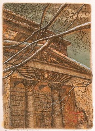 Серия многоцветных офортов "Старая Москва" от Почетного члена РАХ в фонде галереи "Дрезден".