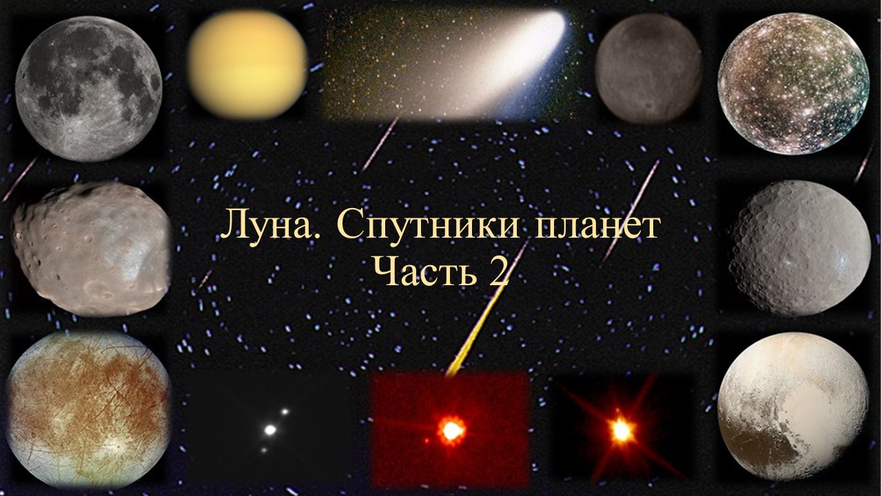 Луна. Спутники планет часть 2