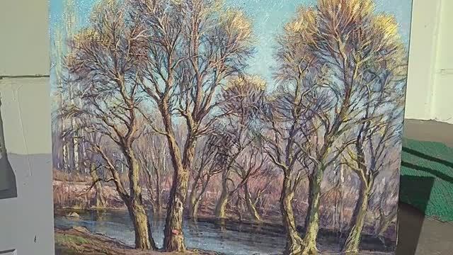 350. Весна. Измайловский парк 61х61, х.,м., 2020.mp4