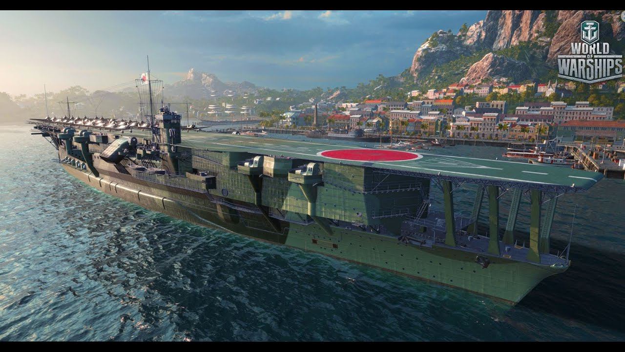 Авианосец Kaga 243К Урона! World of Warships